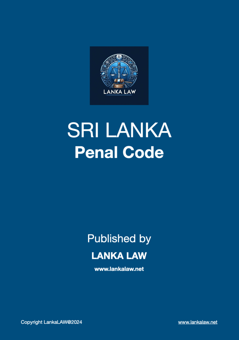 Penal Code - Lanka Law